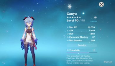 Tips Build Ganyu Genshin Impact: Damage BESAR Pakai Senjata Gratis!