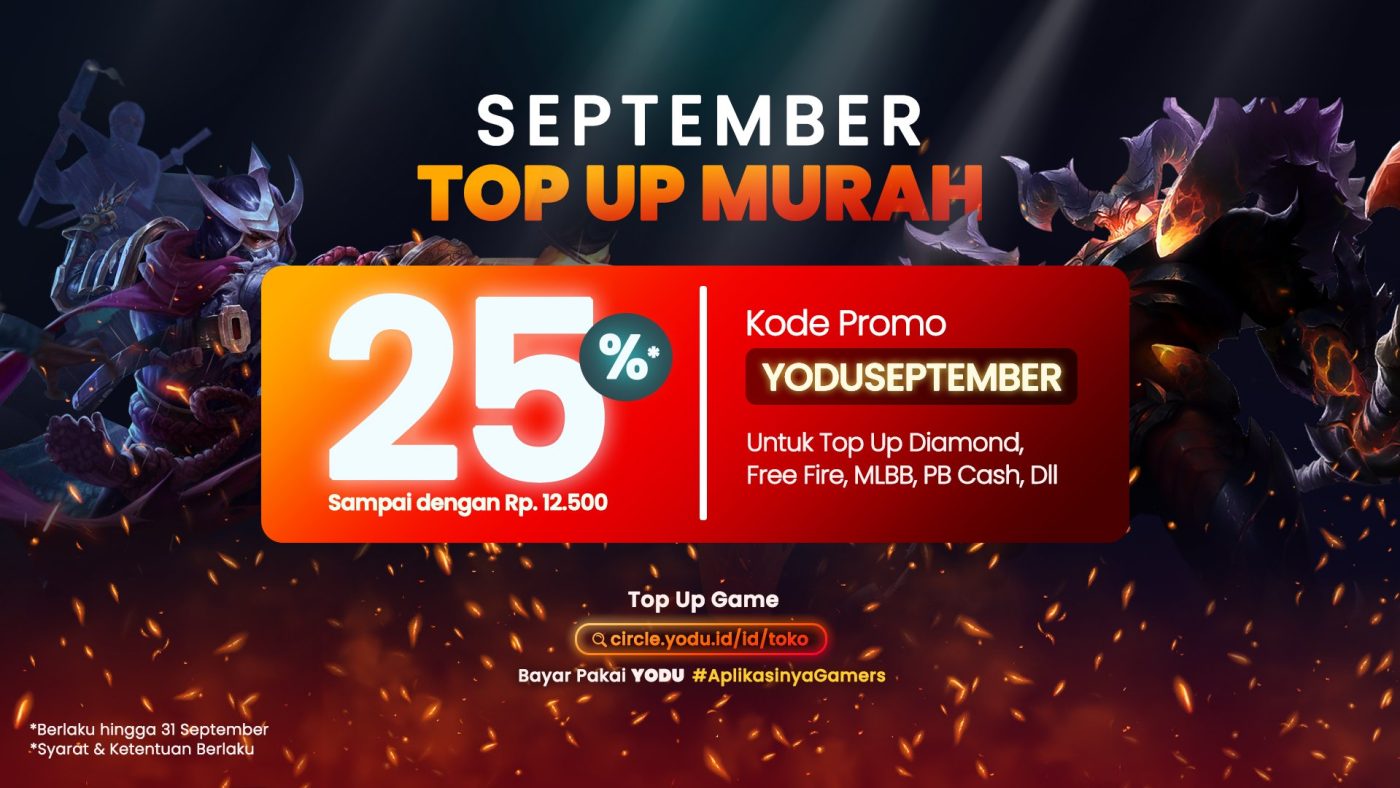 Promo September YODU: Top up Murah Sepanjang Bulan
