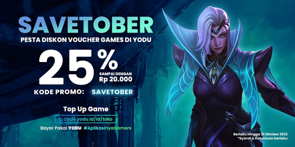 Promo Oktober YODU: Diskon Top up dan Voucher Games, Belanja Terus ...