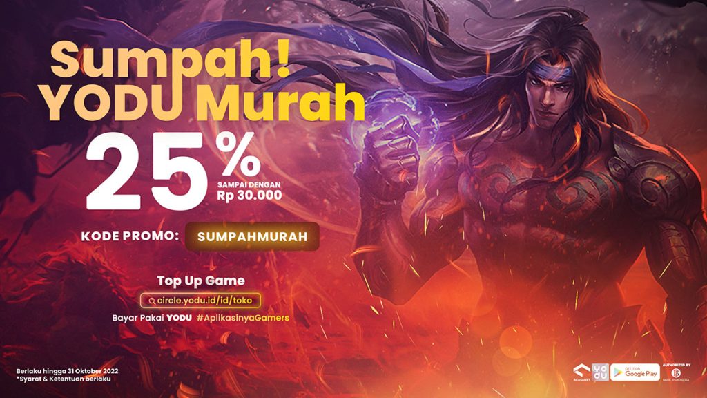 Promo Oktober YODU: Diskon Top up dan Voucher Games Gede Banget ...