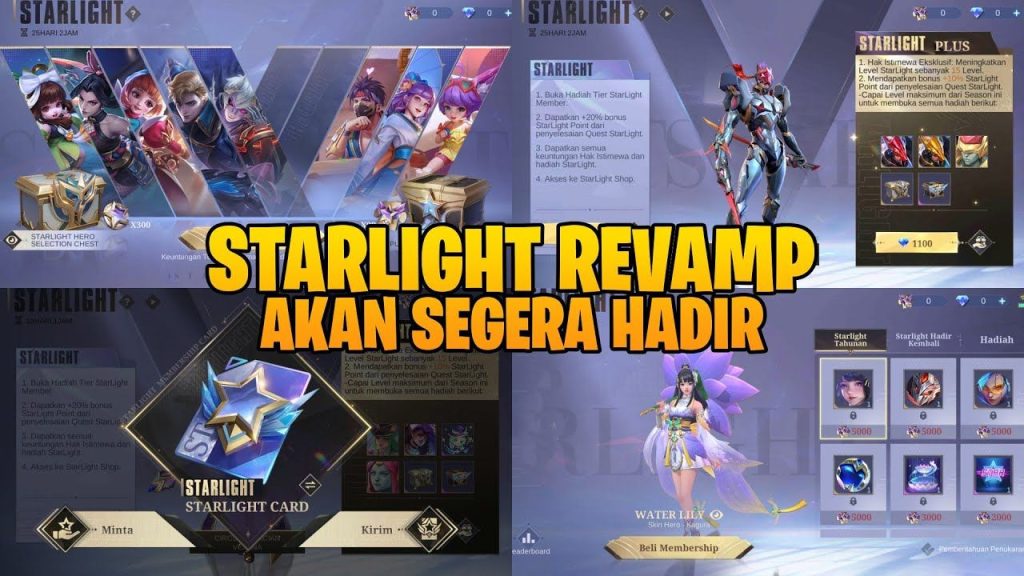 Bocoran Starlight Revamp MLBB, Bakal Hadir Tanggal Segini